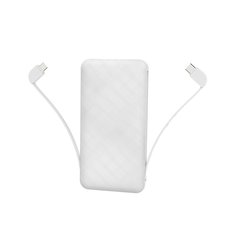 Type C Cable 210g 14.8mm Inbuilt Cable Power Bank