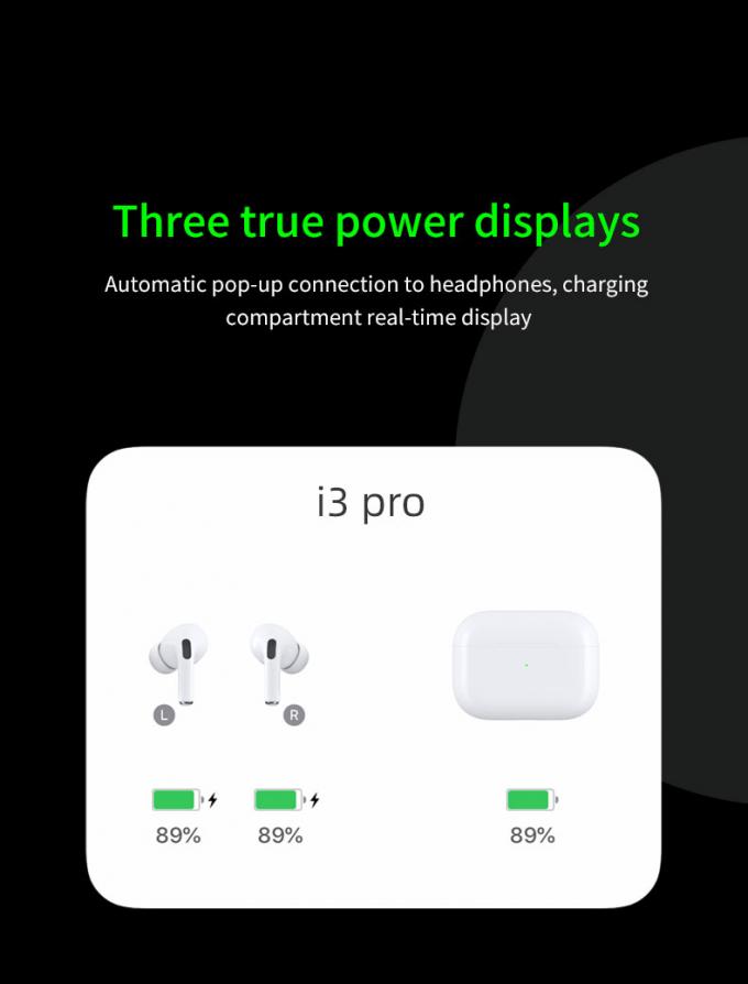 i3 Pro BT5.0 In Ear TWS Stereo Wireless Earbuds