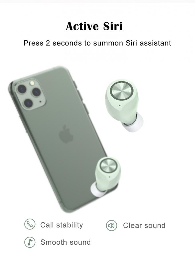 FCC V5.0 True Wireless Stereo Earbuds Mini In Ear Bluetooth Headphones
